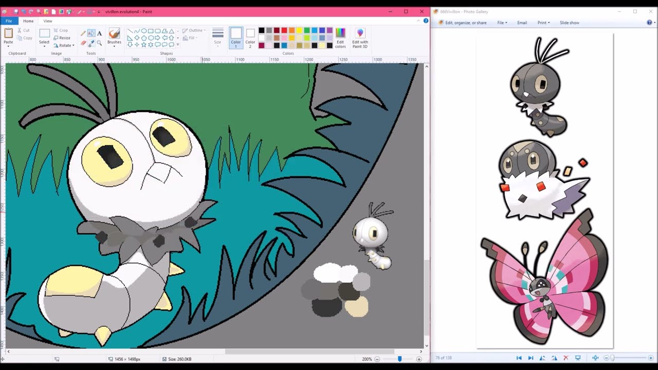 RR🗺️ EVOLUTION! Shiny Scatterbug + Spewpa + Vivillon [Speedpaint] - YouTube