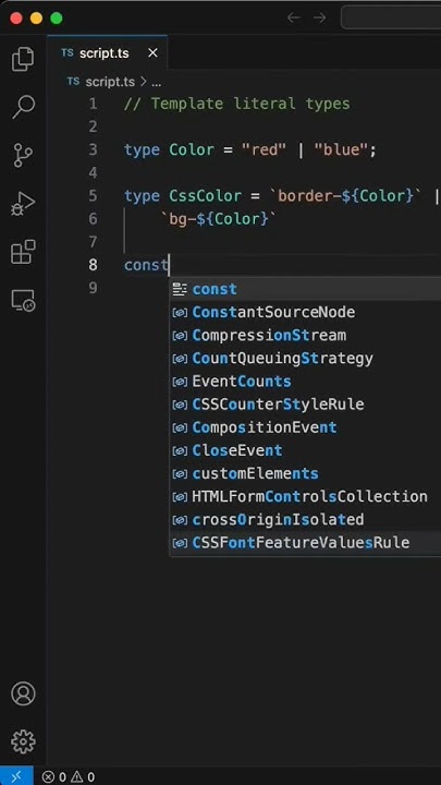 Template Literal Types In Typescript Shorts Youtubeshorts Coding Typescript Youtube