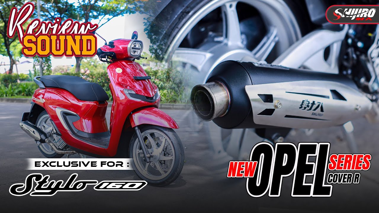 SHIJIRO RACING EXHAUST - TYPE NEW OPEL COVER R FOR HONDA STYLO 160 ...