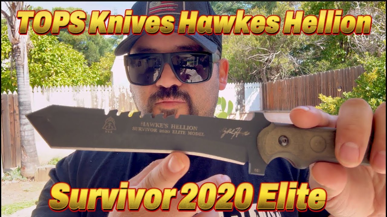 TOPS Knives Hawkes Hellion Survivor 2020 Elite review - YouTube
