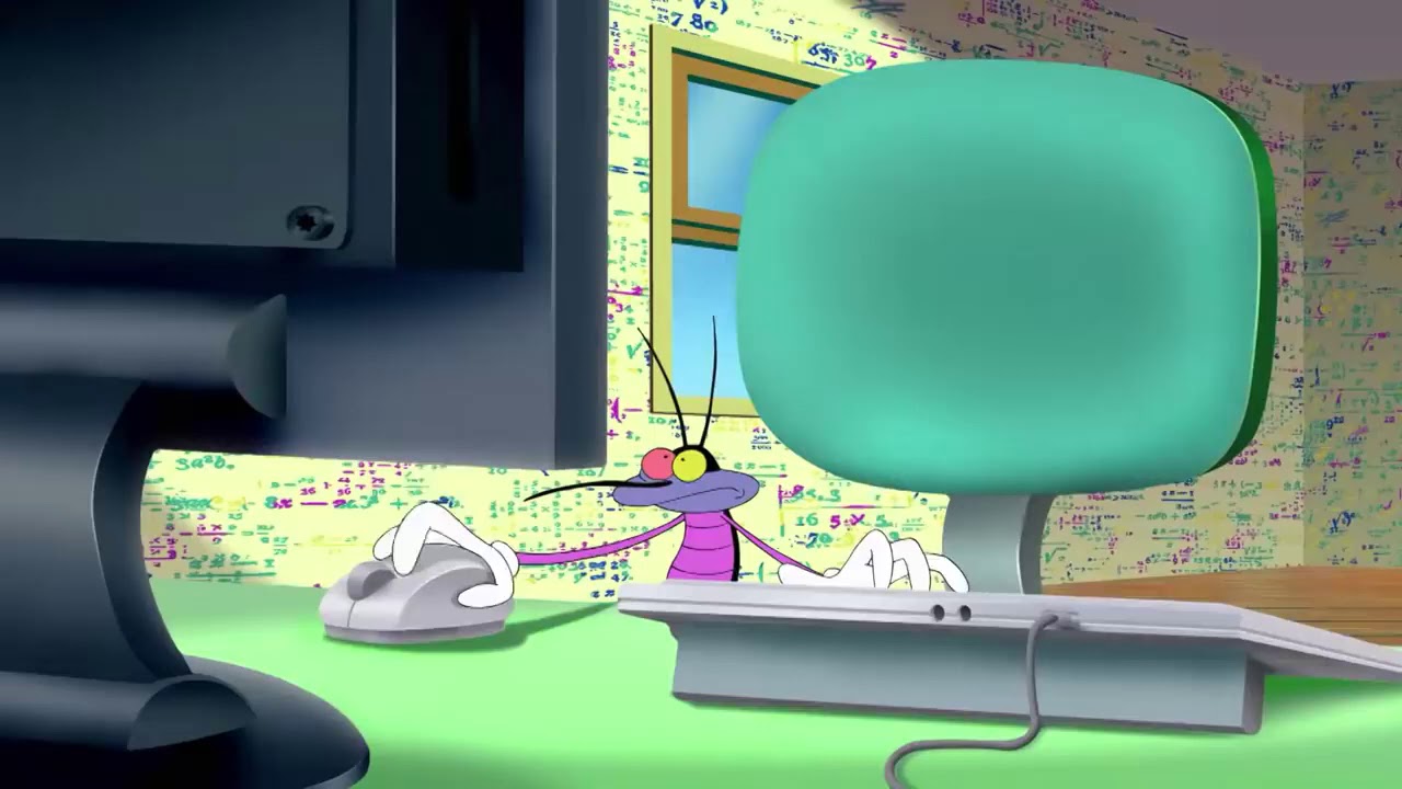 Oggy And The Cockroaches-Oggy's Shadow - YouTube