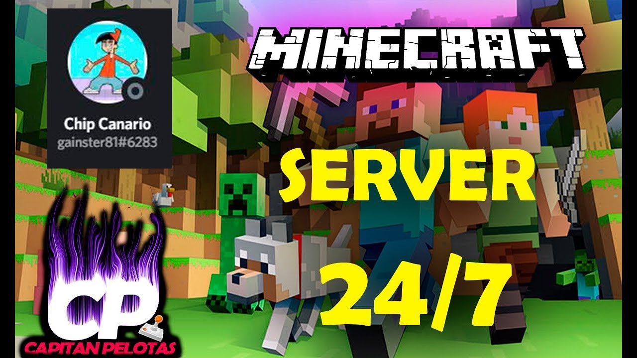 ☘☘☘Minecraft Server Abierto 24/7 - Gentileza By Chip Canario - YouTube