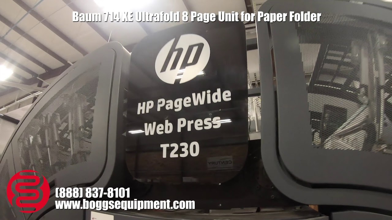 2016 Hewlett Packard T230 Inkjet Web Press - YouTube