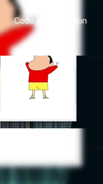 #coding #shinchan drawing using turtle in python - YouTube