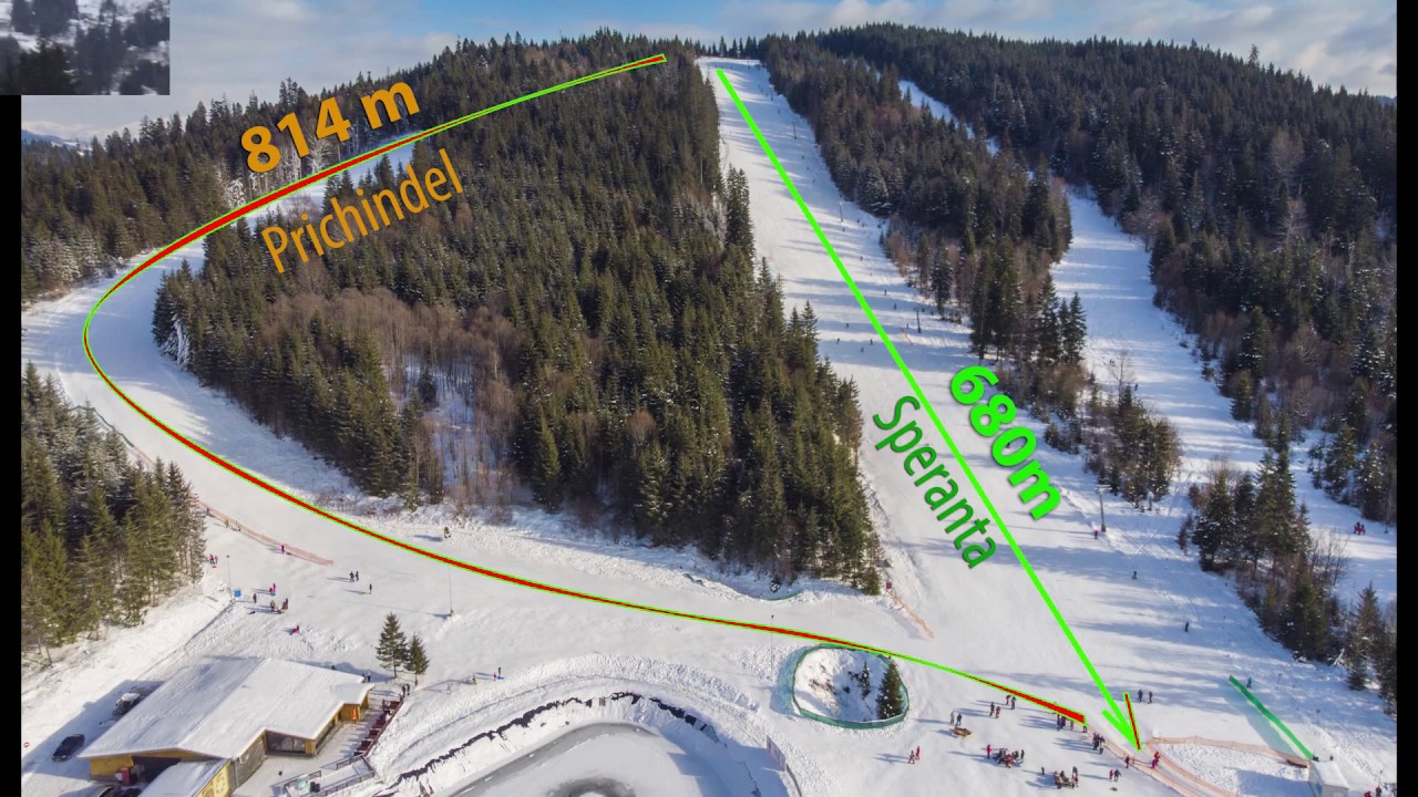 Partie de Ski Borsec Harghita, coborare - YouTube