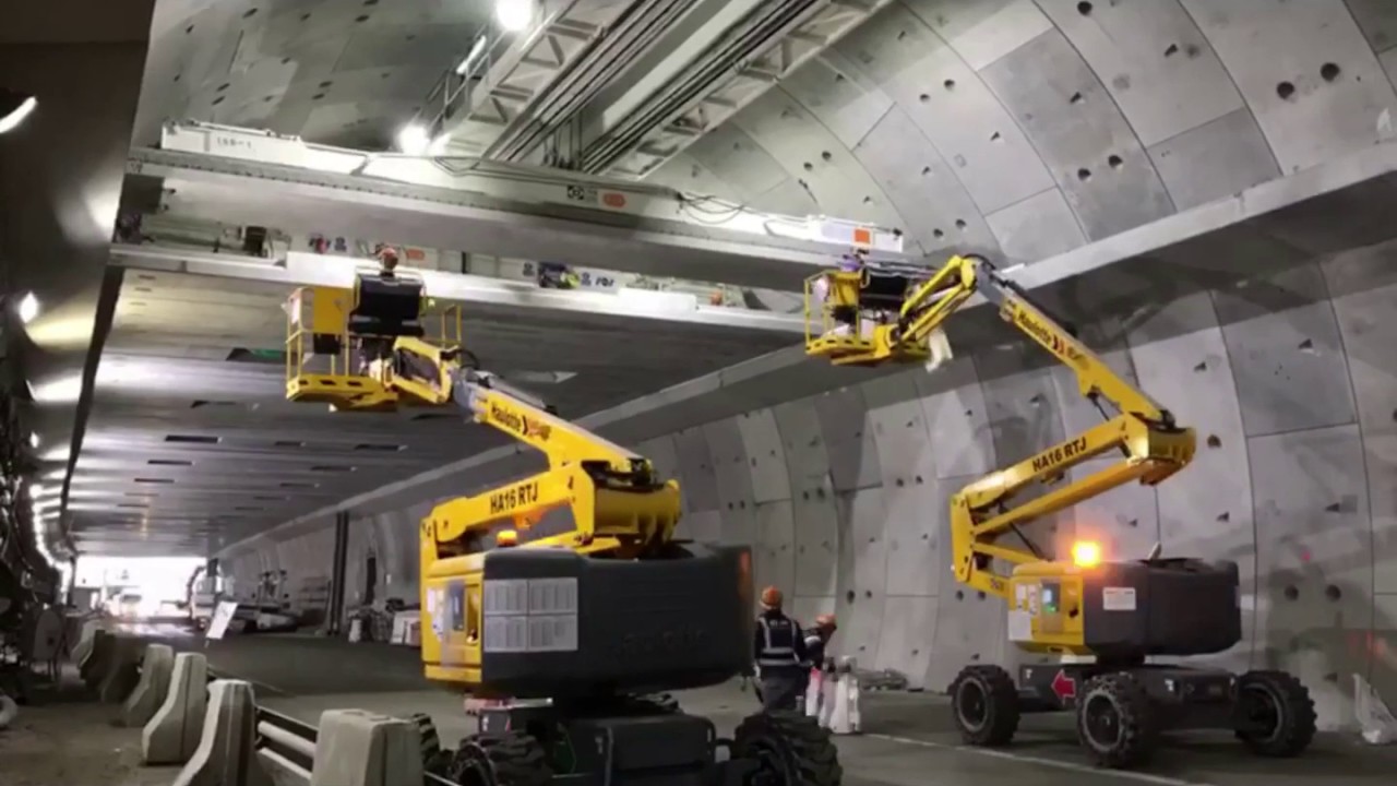 TBM tunnel segment installed (OHVD) - YouTube
