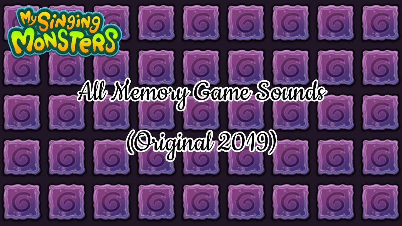 My Singing Monsters - All Memory Game Sounds (Original 2019) - YouTube
