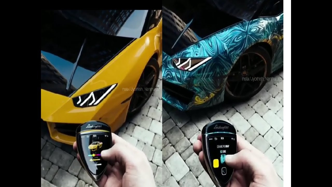 Colour changing Lamborghini/status - YouTube