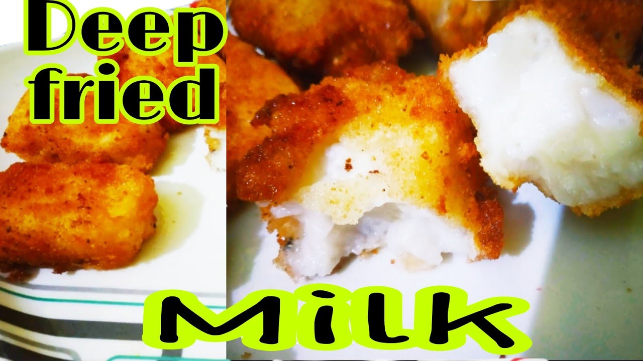 Deep fried milk / how to make deep fried milk / easy nasta - YouTube