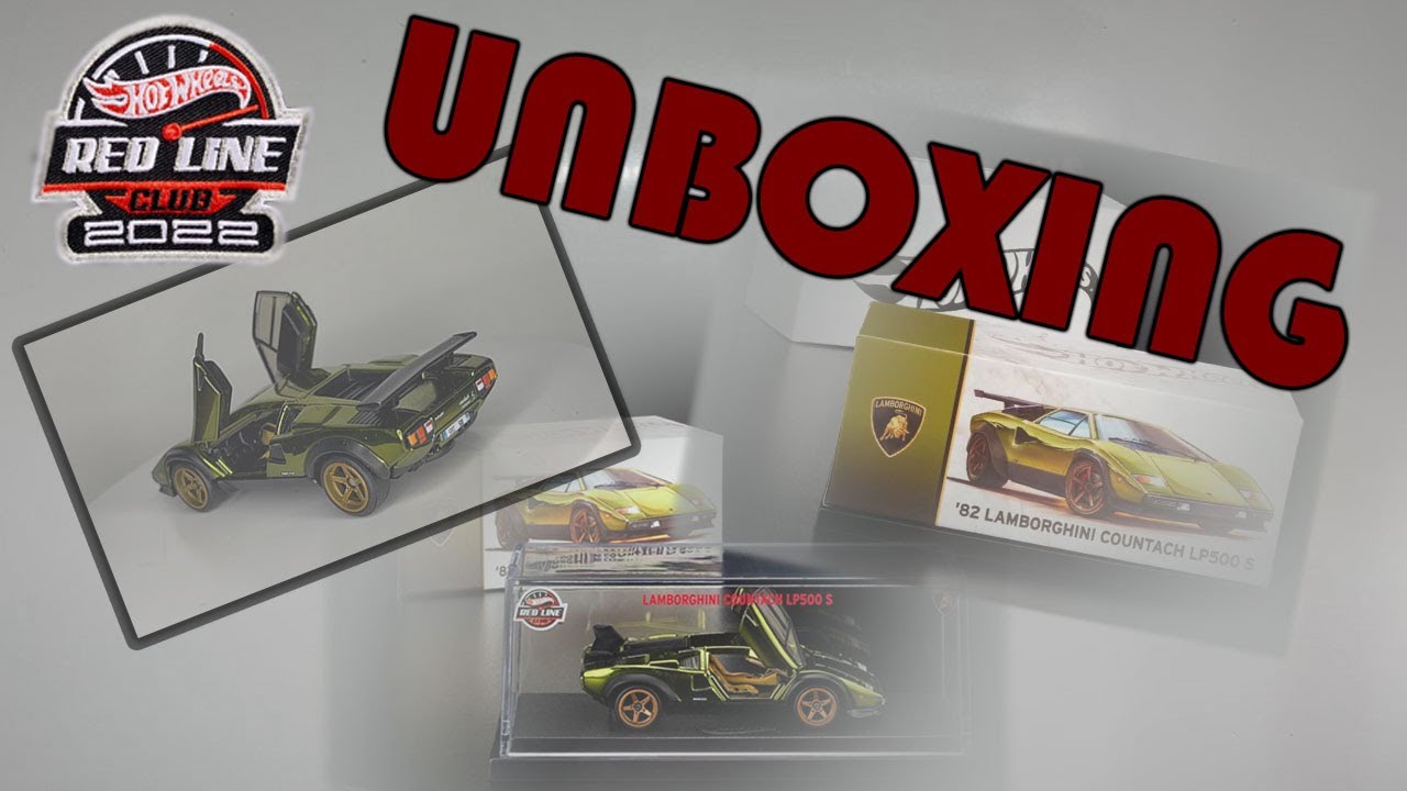 UNBOXING HOT WHEELS RLC LAMBORGHINI COUNTACH LP500 S | RedLine Club ...