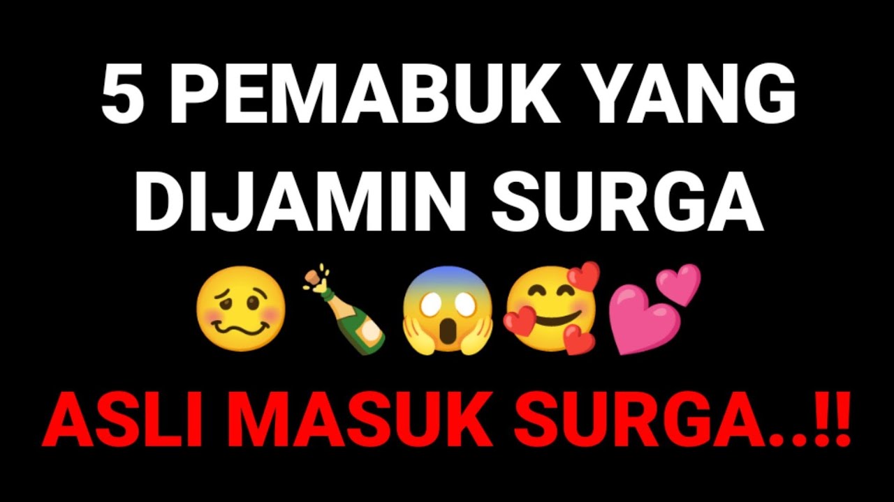5 PEMABUK YANG DIJAMIN SURGA 🥴🍾😱🥰💕 - YouTube