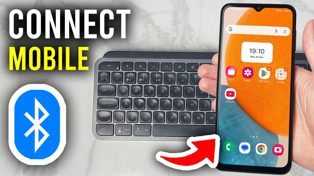 How To Connect Bluetooth Keyboard To Mobile - Step By Step - YouTube