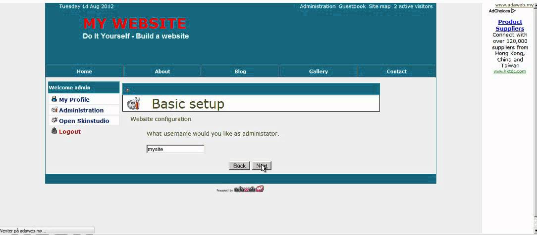 Demo : How to login to your website for the first time - YouTube