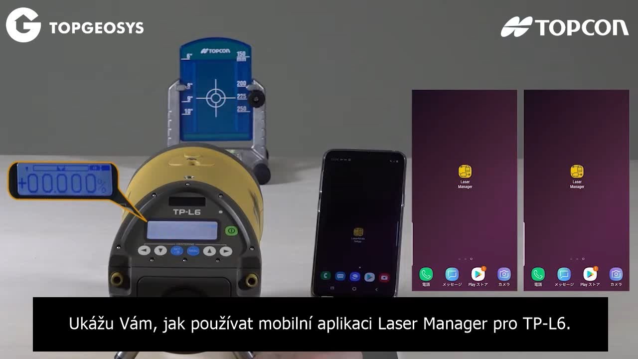 Potrubní laser TOPCON TP-L6 - výukový manuál - YouTube