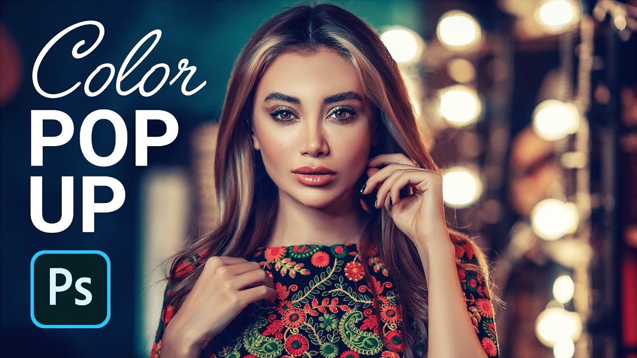Subject and Color Pop up in Portrait Editing - Photoshop tutorial - YouTube