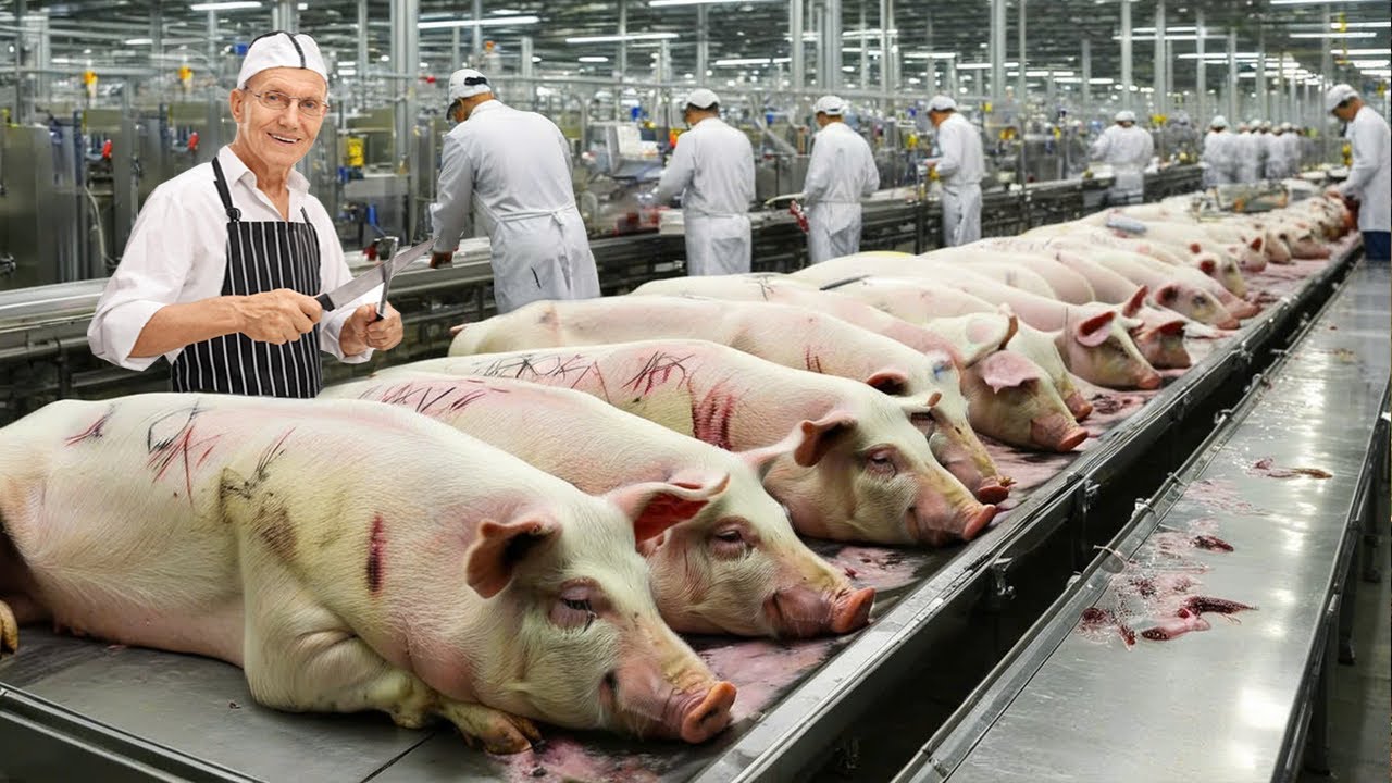 100 Tons A Day - China's Largest Pig Slaughterhouse, How China Largest ...