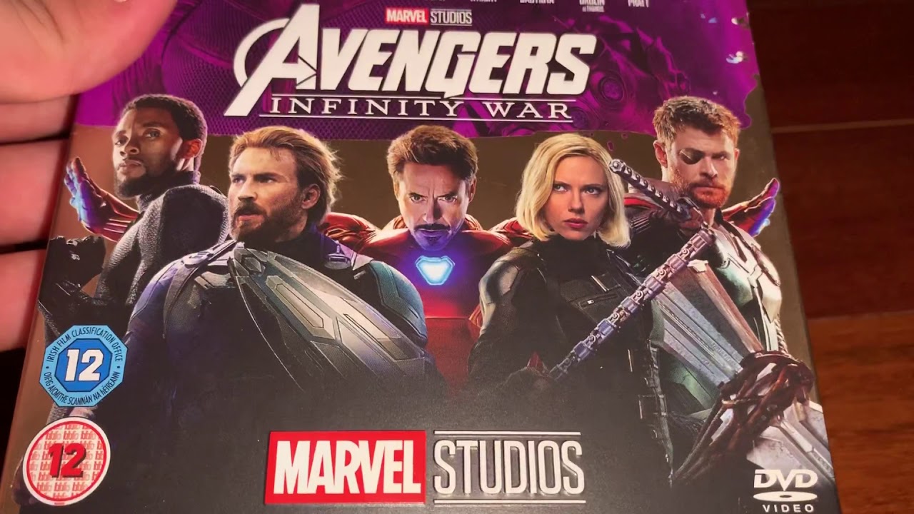 Avengers infinity war dvd Unboxing - YouTube