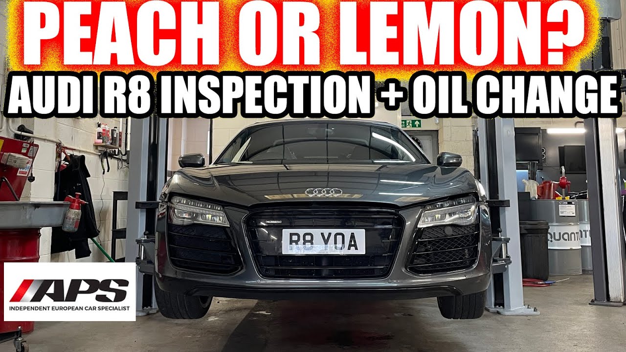 PEACH OR LEMON? AUDI R8 V8 FULL INSPECTION + OIL CHANGE GUIDE #audir8 # ...