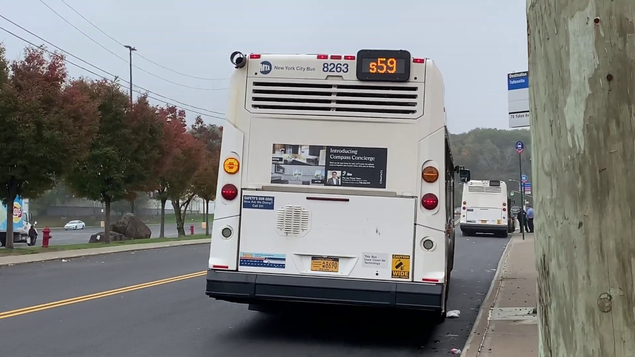 Hylan Blvd Bound 2016 Novabus LFS 8263 S59 Local Bus At Yukon Av & 70 ...