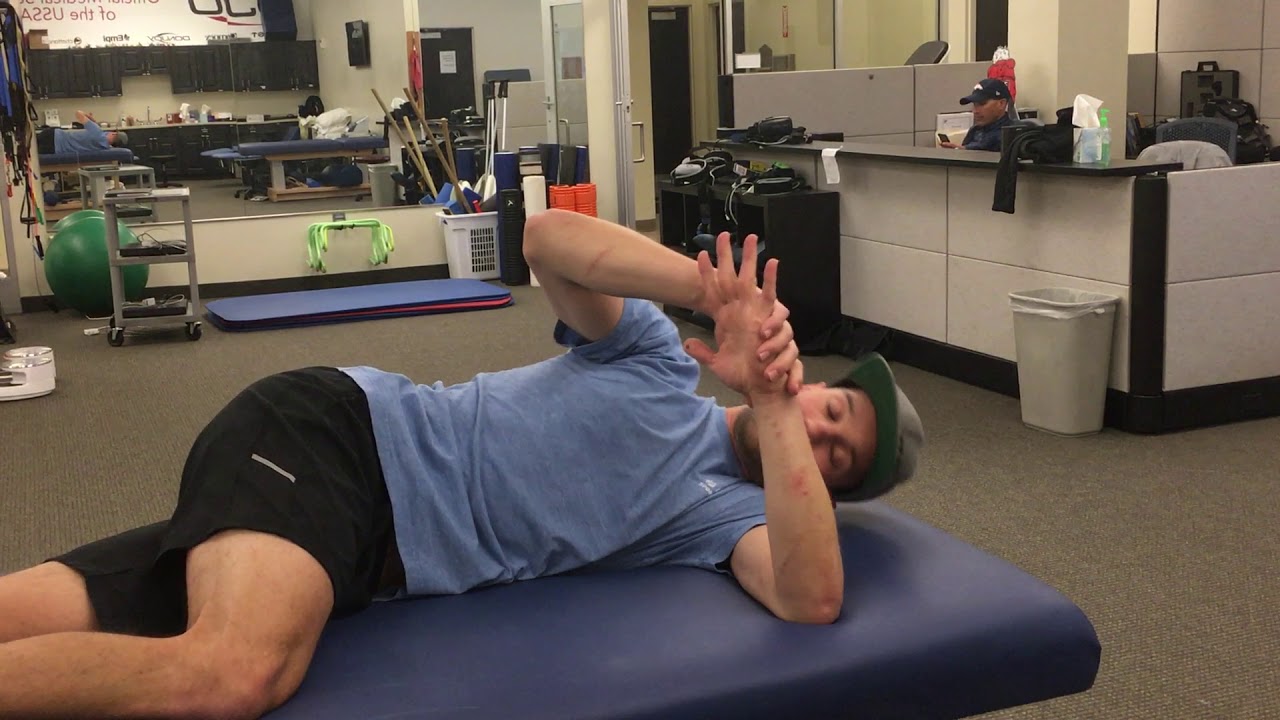 Modified Sleeper Stretch - YouTube