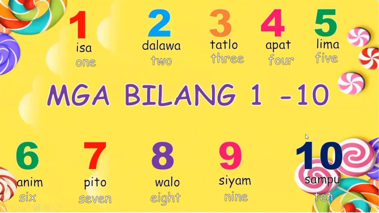 BILANG 1-10 - YouTube