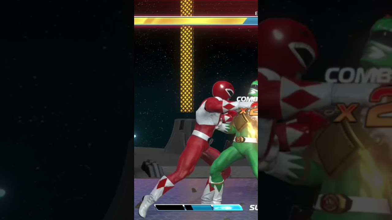 Power rangers battle for the grid red ranger vs green ranger - YouTube