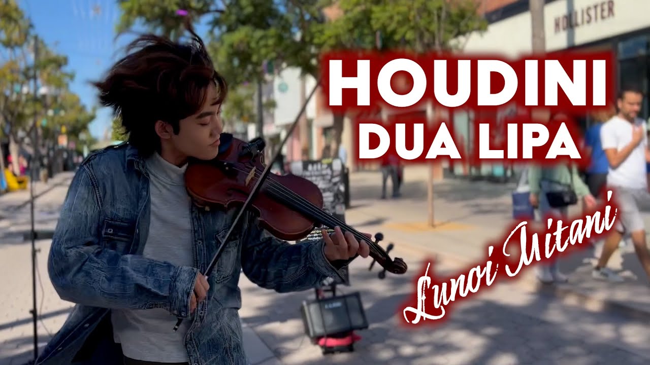 Dua Lipa - Houdini - Violin Cover by Lunoi at Santa Monica Promenade ...