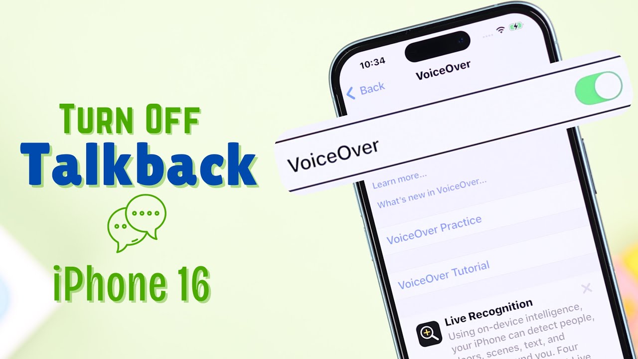 How To Turn Off VoiceOver on iPhone 16! [Disable from Lock Screen ...