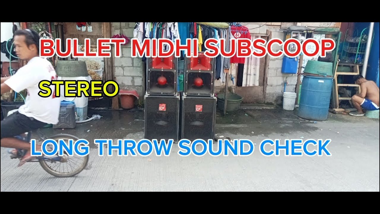 MINI SOUNDS SYSTEM OUT DOOR SETUP SOUNDCHECK LONG THROW SUBSCOOP BOX BULLET MIDHI LIVE PRO ...