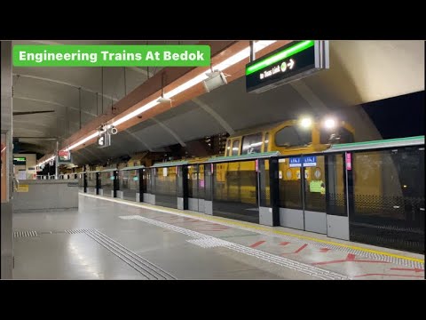 [SMRT] Engineering Trains at Bedok - YouTube