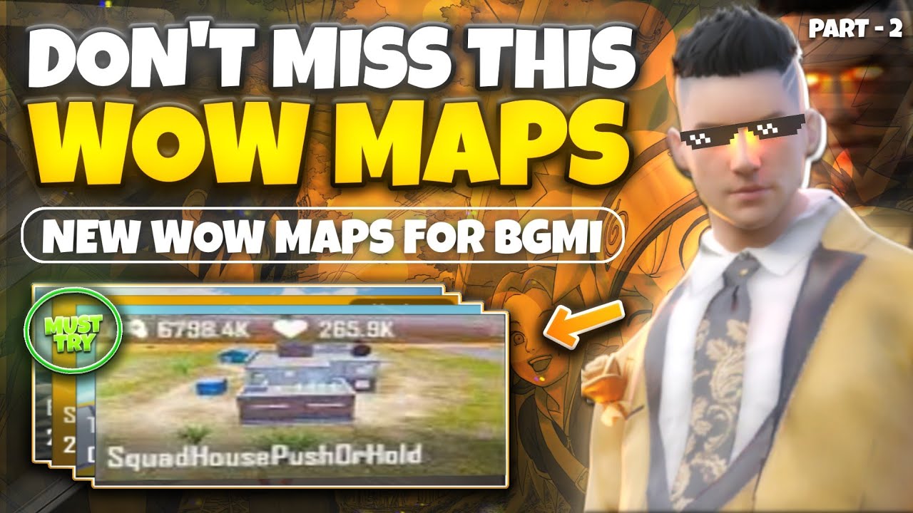 NEW WOW MODE MAPS IN BGMI | BGMI WOW MODE CODE | BGMI WOW MODE | TOP 3 ...