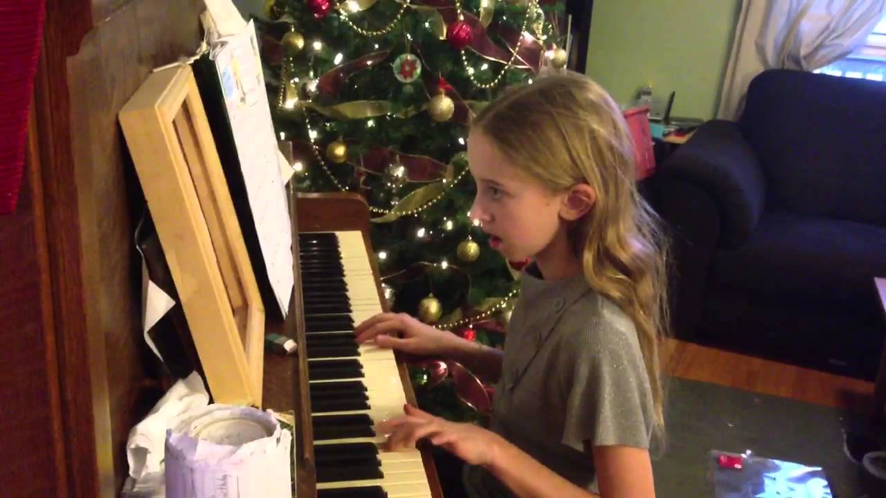Libby playing for Great Grandma - YouTube