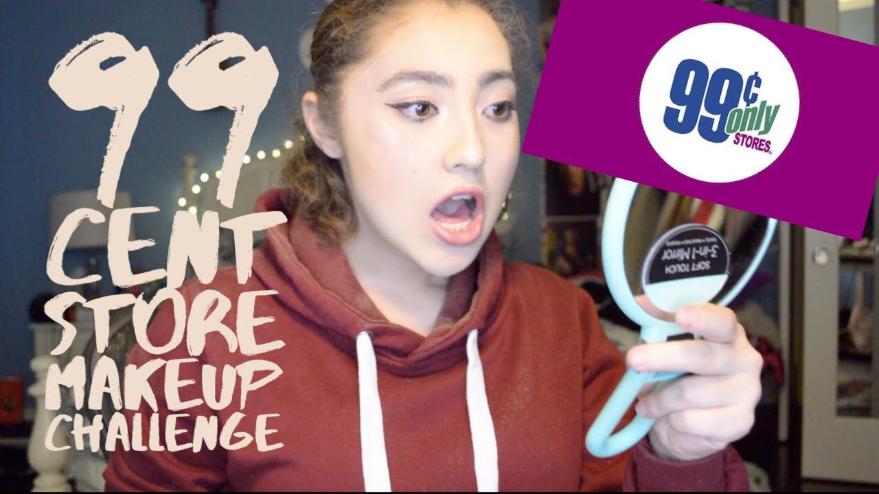 99 Cent Store Makeup Challenge || JackieeMuah - YouTube