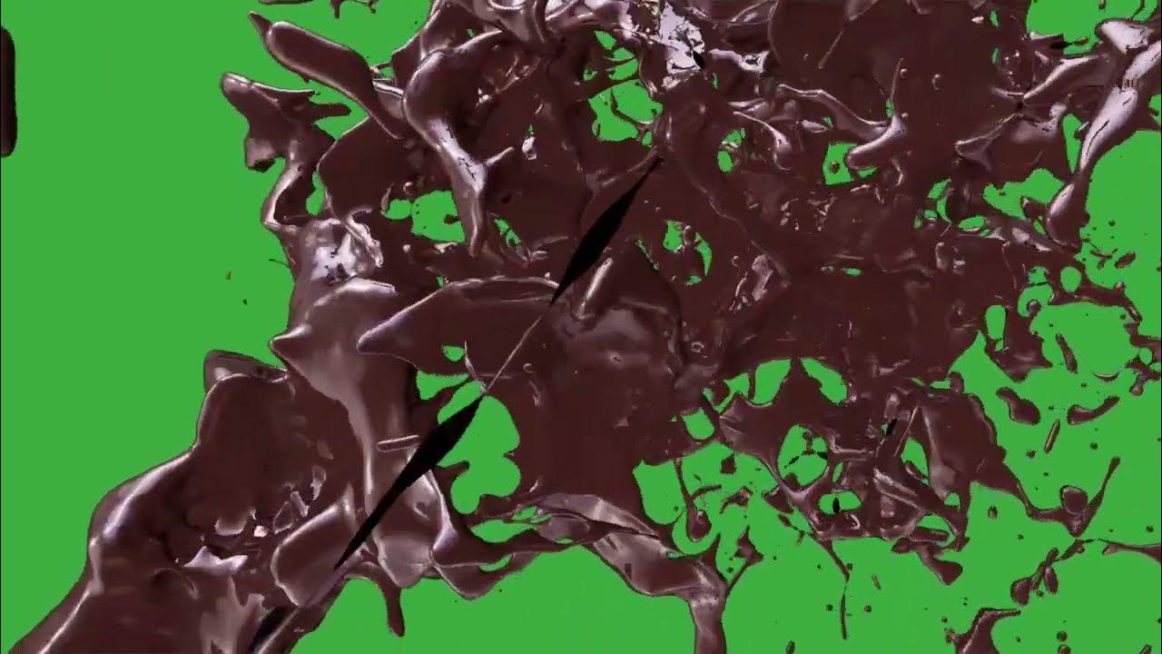 Chocolate liquid splash | GREEN SCREEN Video Effects - YouTube