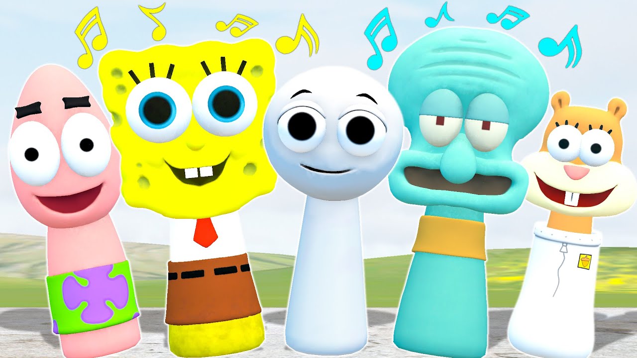 NEW SPONGEBOB SPRUNKI FAMILY from BIKINI BOTTOM in Garry's Mod! - YouTube