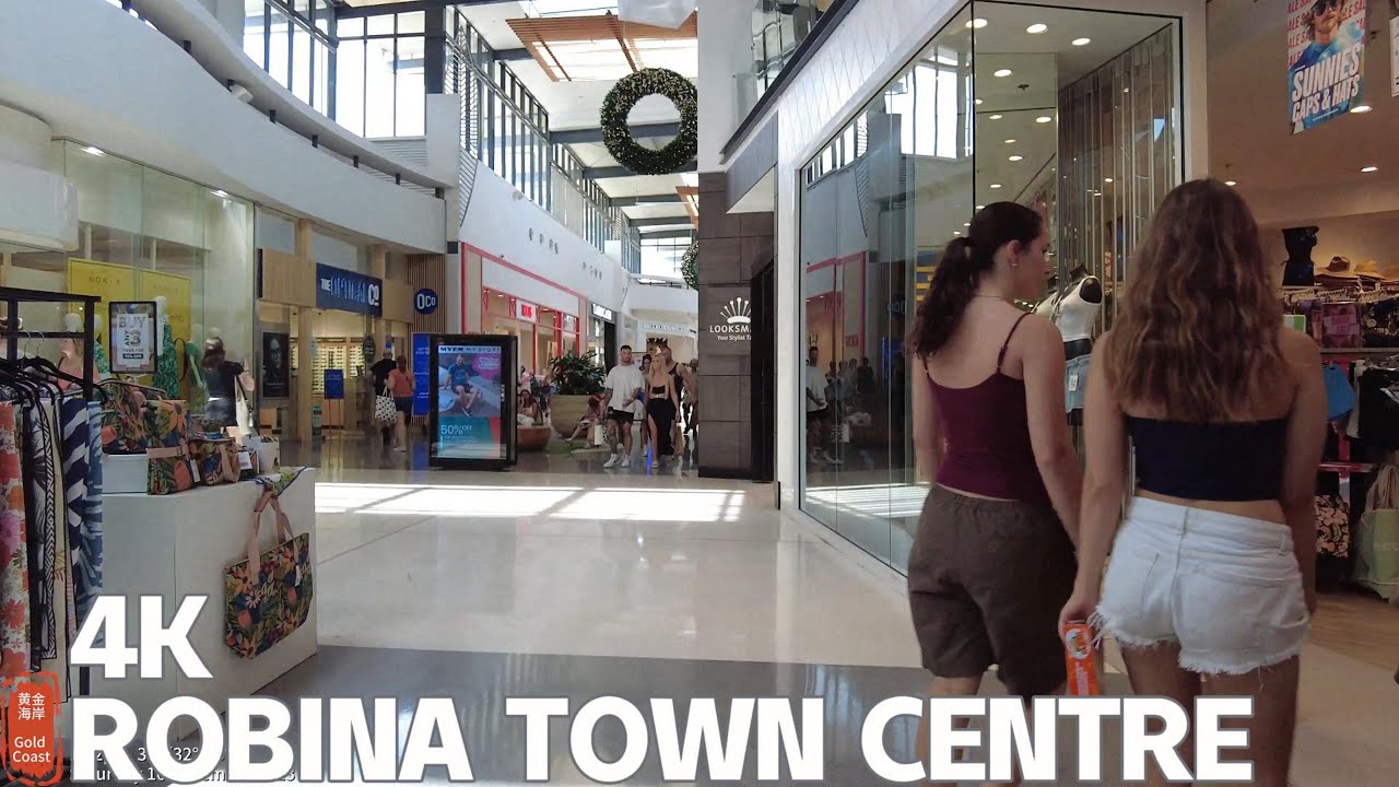 [4k] Explore Robina Town Centre Shopping Mall | Gold Coast | QLD ...