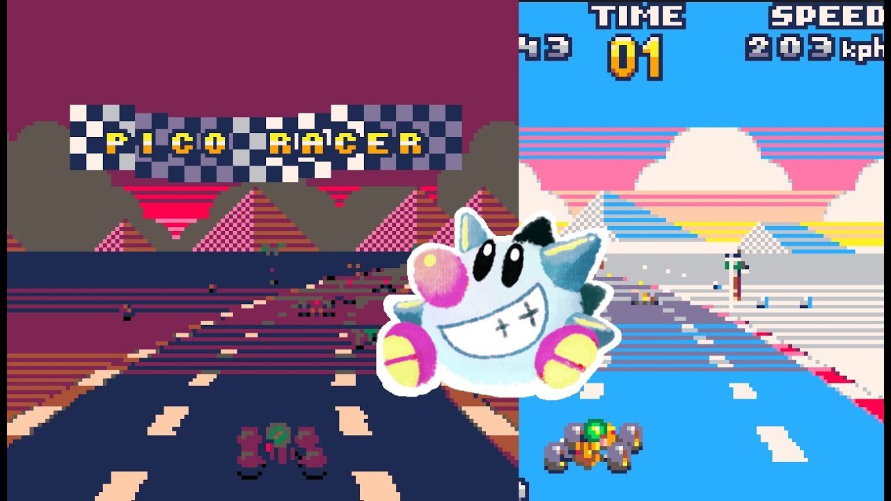 Let's Play Pico Racer | Retro 8 bit cart racing on Pico-8 - YouTube