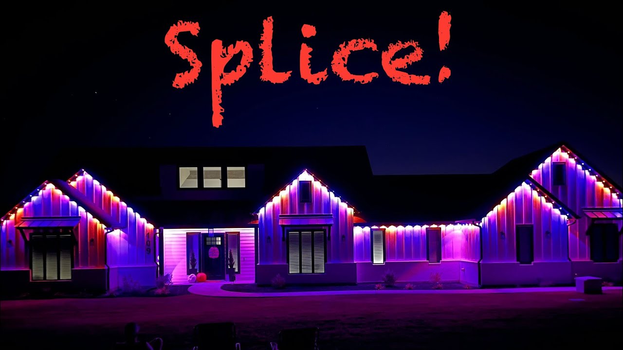 Splicing Govee Permanent Outdoor Lights - YouTube