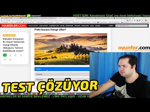 Oğuz Sasi Test Çözüyor