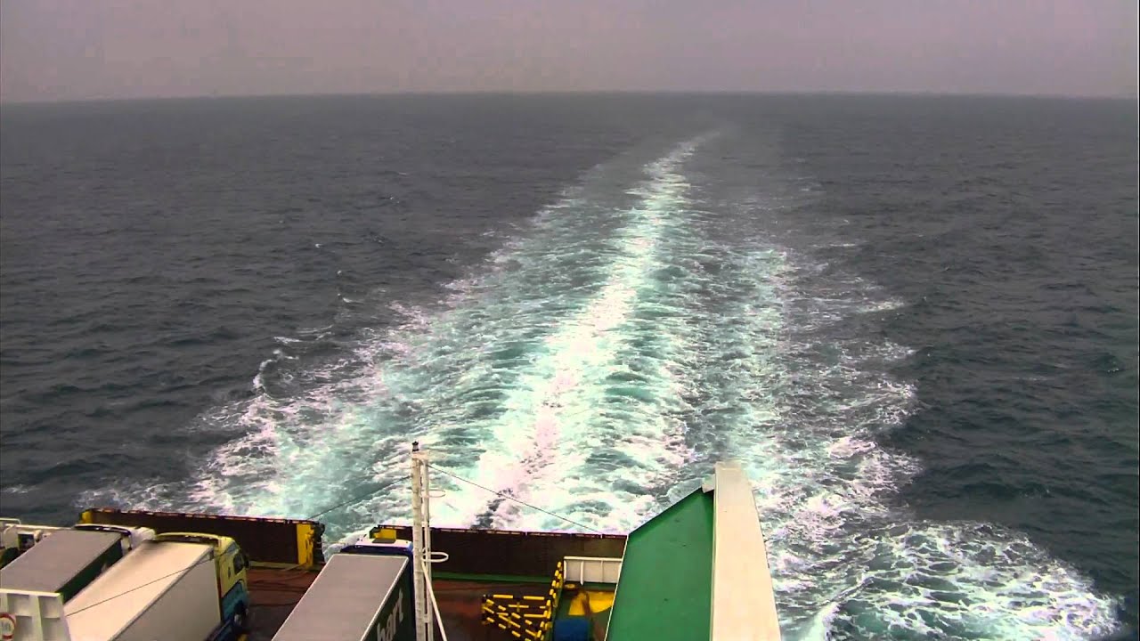 Crossing the Irish sea on the Ulysses Ferry - YouTube