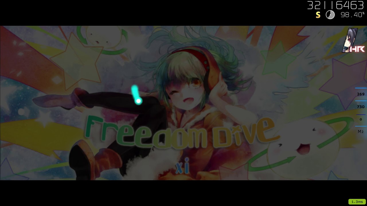 osu! | Freedom Dive [Universe] + HR 8.69* 98.81% FC #1 950pp if ranked ...