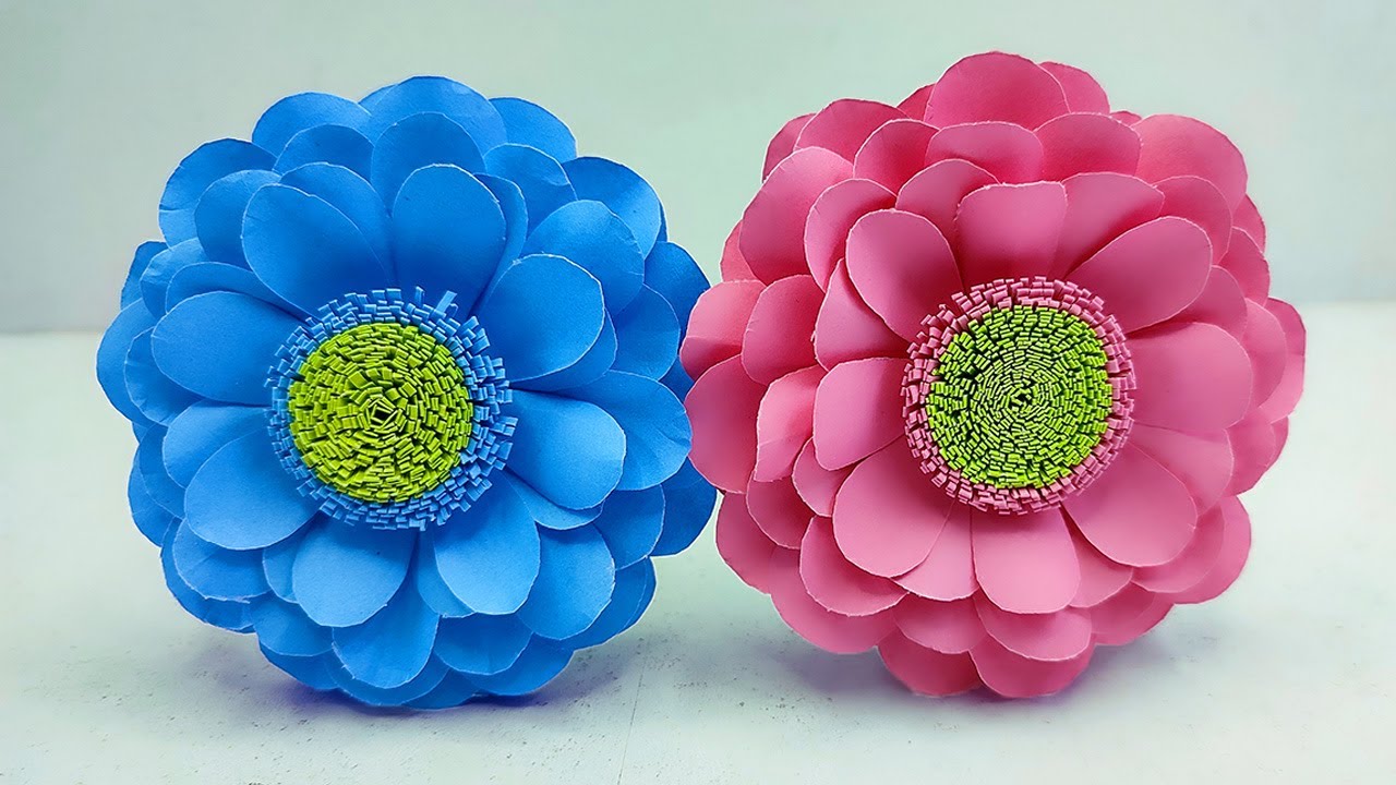 How to Make Beautiful Paper Flower Easy | Home Decoration Ideas | DIY ...