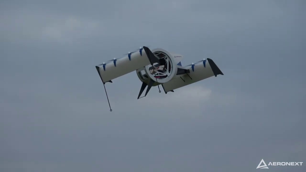 Aeronext Flying Gondola - İnsan Taşıyabilen Drone (CES 2020) - YouTube