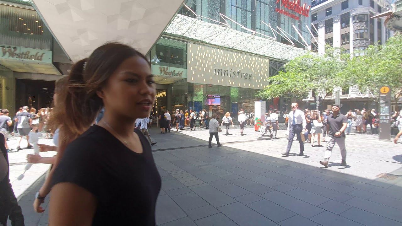 QVB mall to Martin Place walk 4K, Town Hall ¤ SYDNEY - YouTube