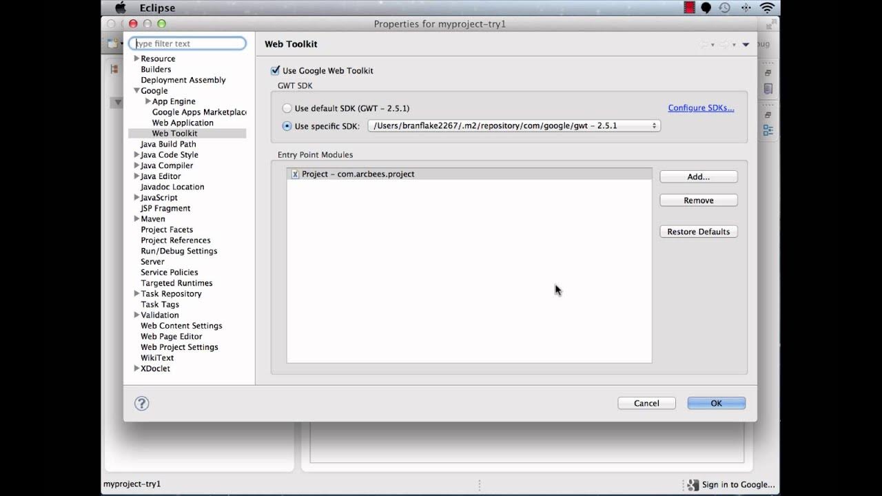 GWT-Platform (GWTP) Eclipse Plugin - Project Creation - YouTube