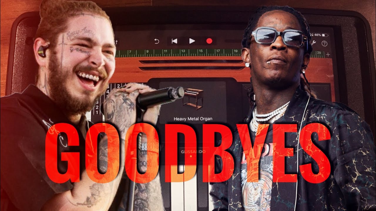 Post Malone Goodbyes ft. Young Thug GarageBand Tutorial - YouTube