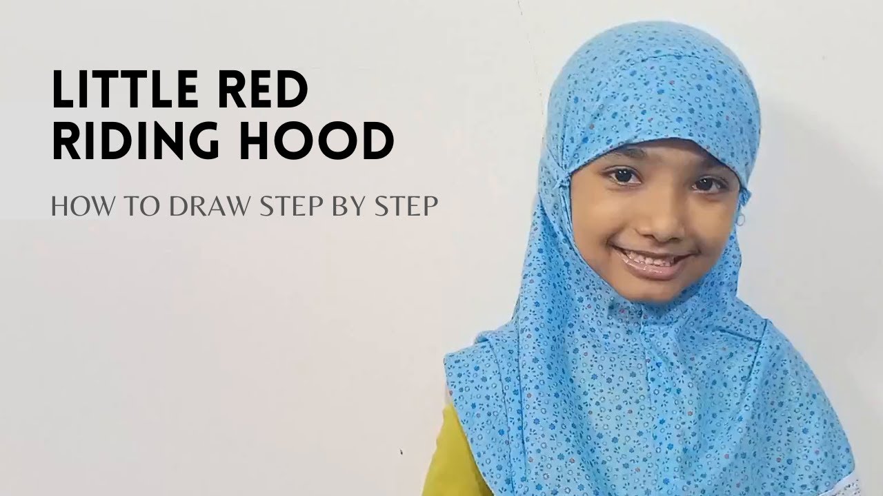 How to Draw Little Red Riding Hood - Drawing for Kids Easy Step by Step ...