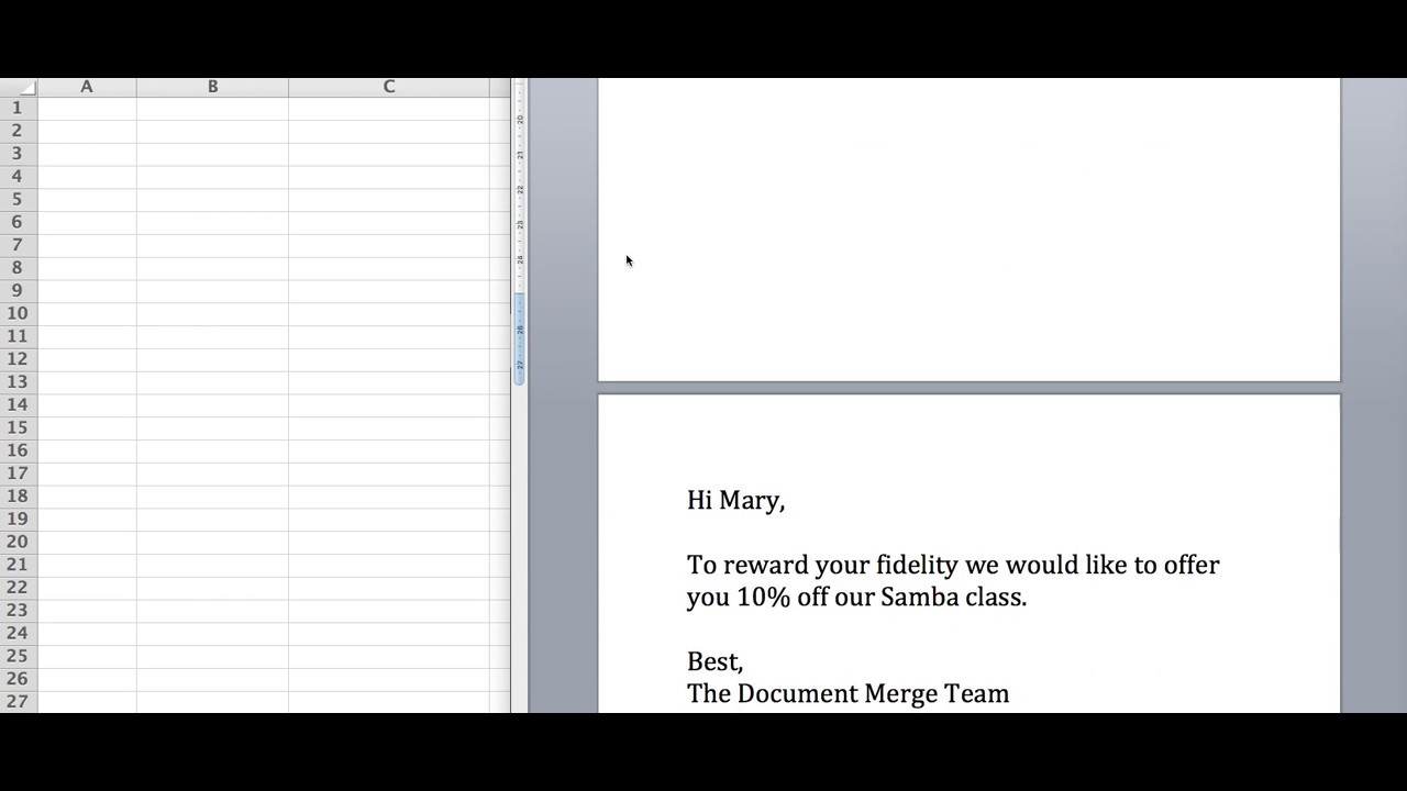 Setting up Document Merge files - YouTube