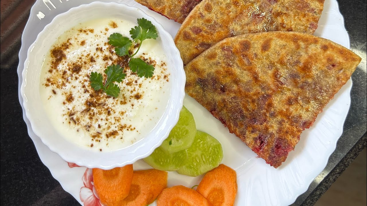 How to make beetroot parantha | chukunder parantha | breakfast healthy ...