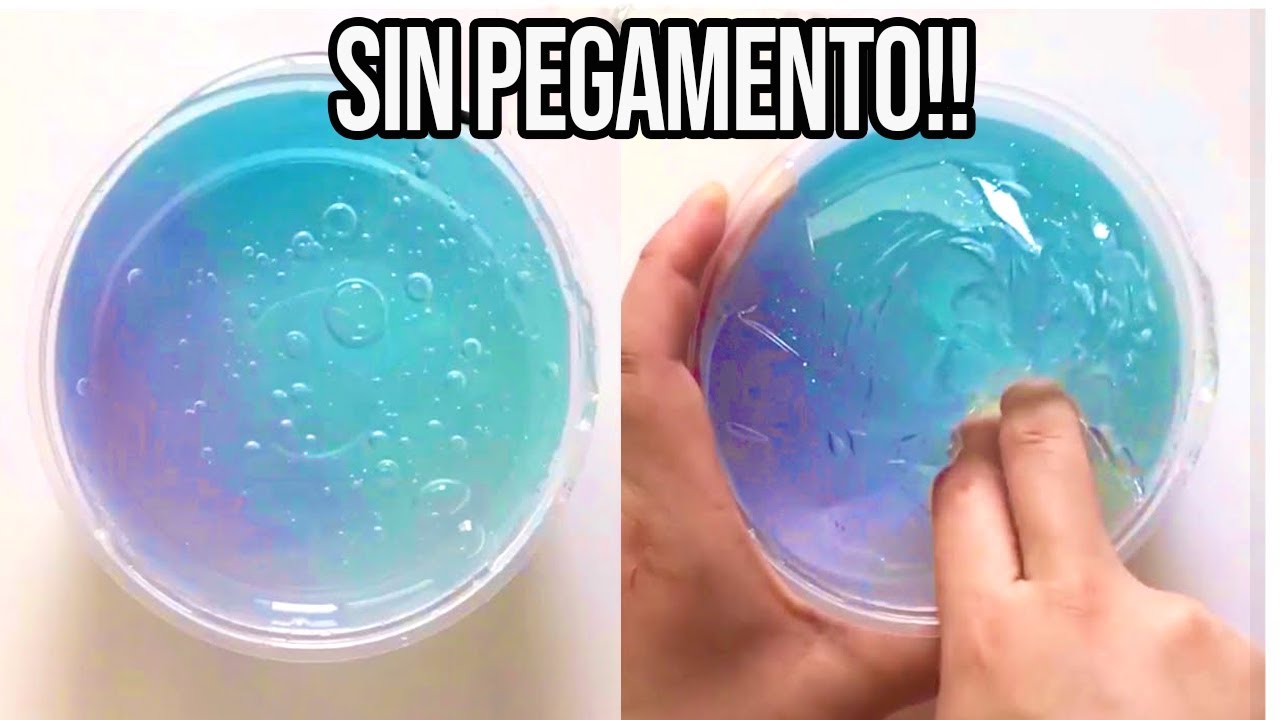 SLIME DE AGUA! 💦 SIN PEGAMENTO NO Borax WATER SLIME! - YouTube